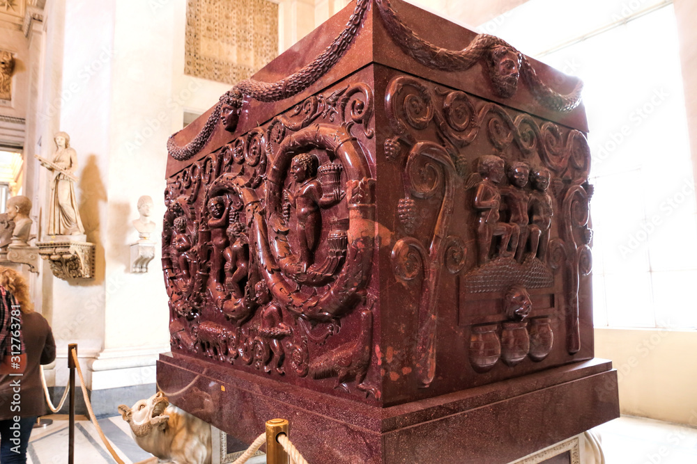 Sarcophagus of Helena (mother of emperor Constantine the Great) in ...