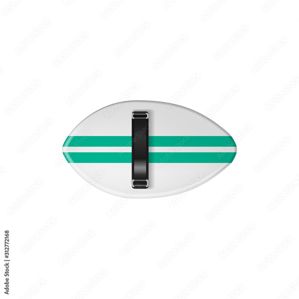 Hand-gun board isolated surfing platform with handle. Vector mini gun ...