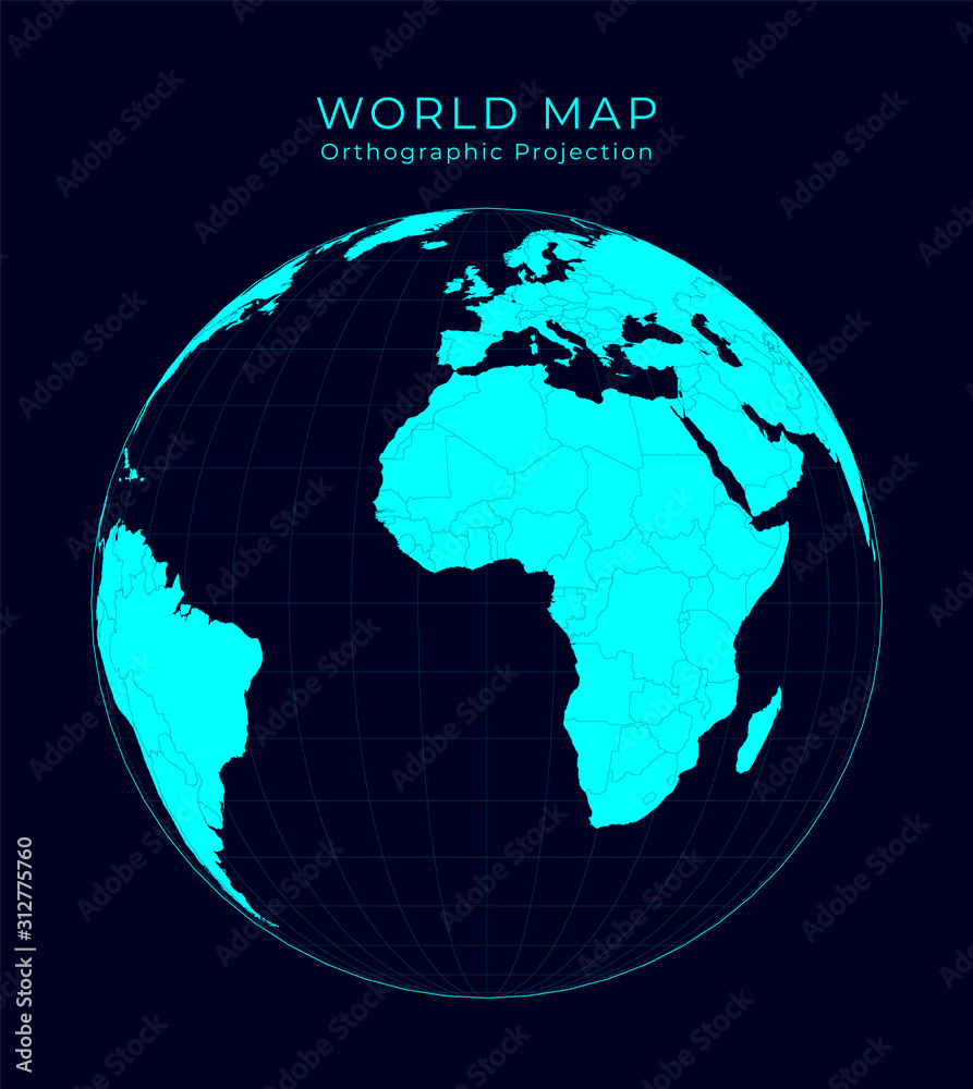 Orthographic Map Projection