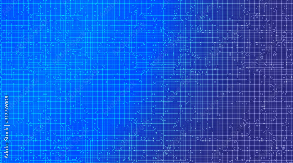 Blue Circuit Microchip on Technology Background,Hi-tech Digital and ...