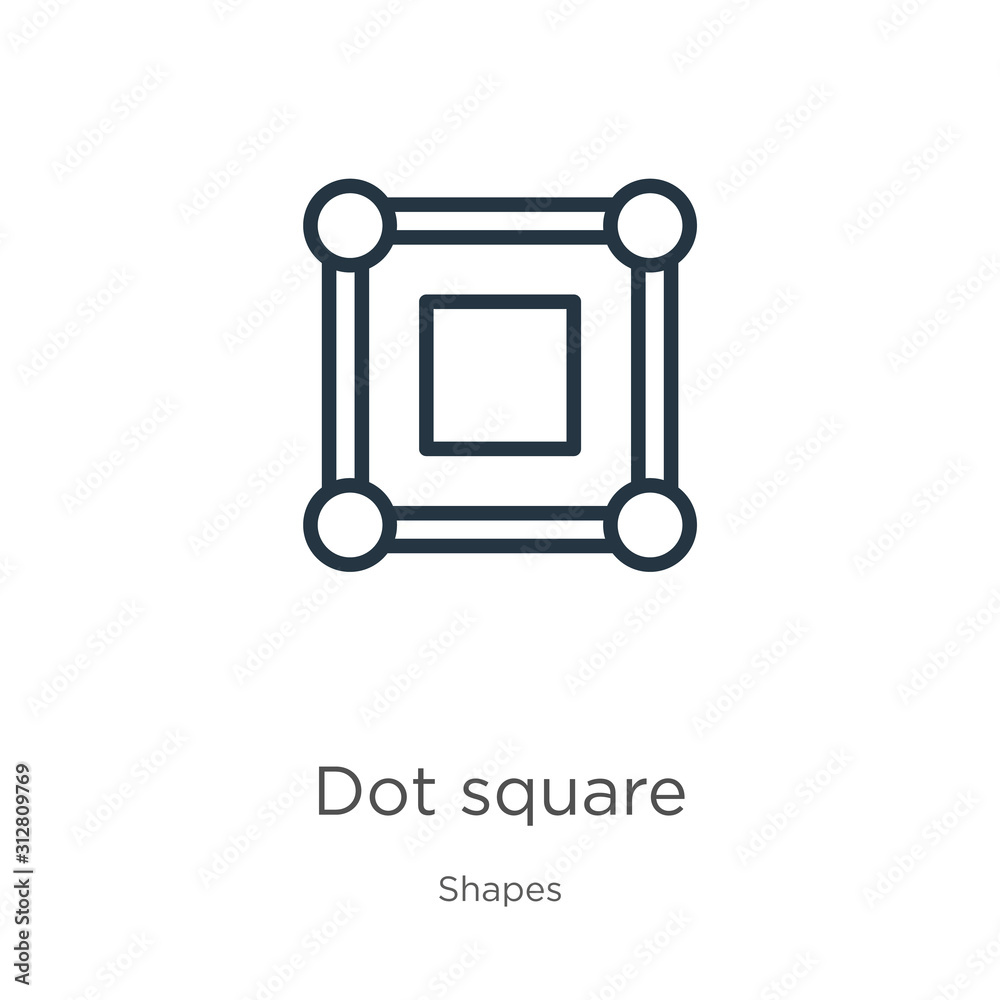 Dotted Square Outline
