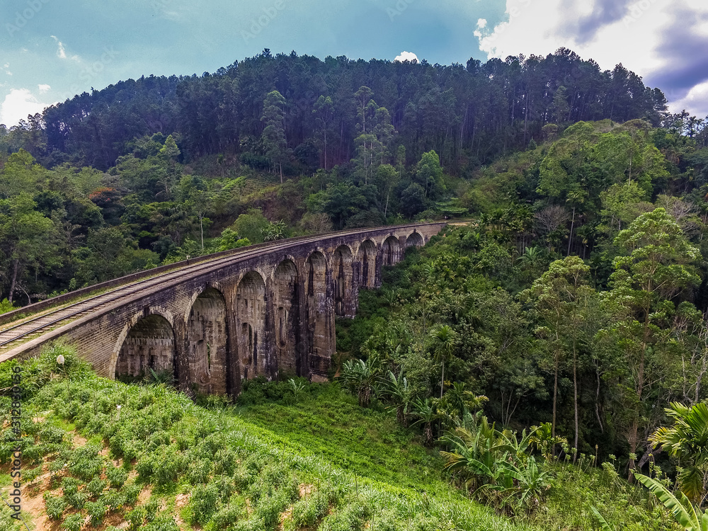 Nine Arch Bridge (Bridge in the Sky) is bridge in Sri Lanka. It is one ...