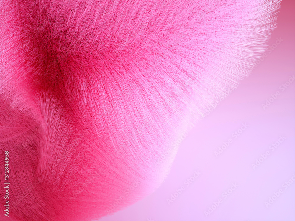3d render of abstract 3d background texture, part of pinky fluffy ...