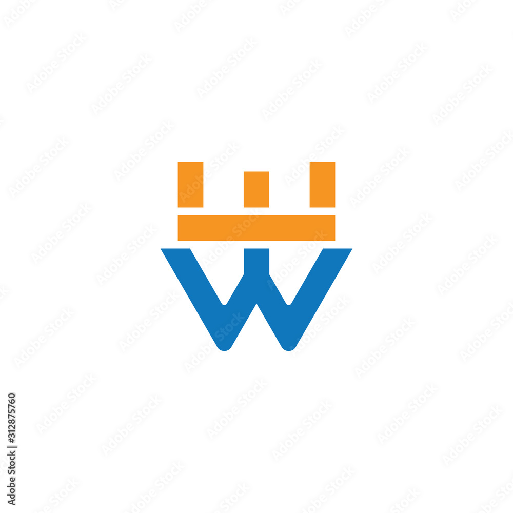 TW/TWE logo design template full vector EPS Stock Vector | Adobe Stock