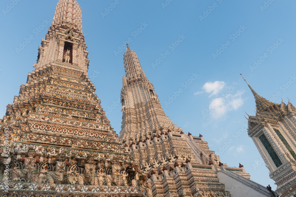 Buddhist temple of Wat Arun, also known as Wat Chaeng, located in ...