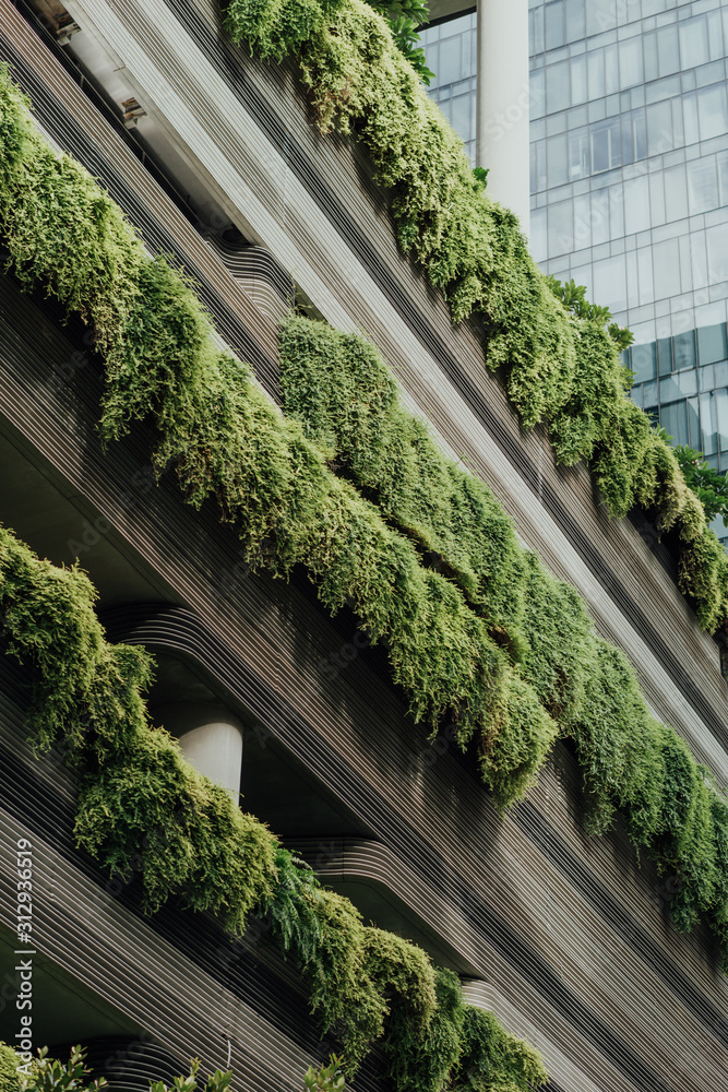 Vertical greenery at PARKROYAL on PICKERING in Singapore Stock Photo ...