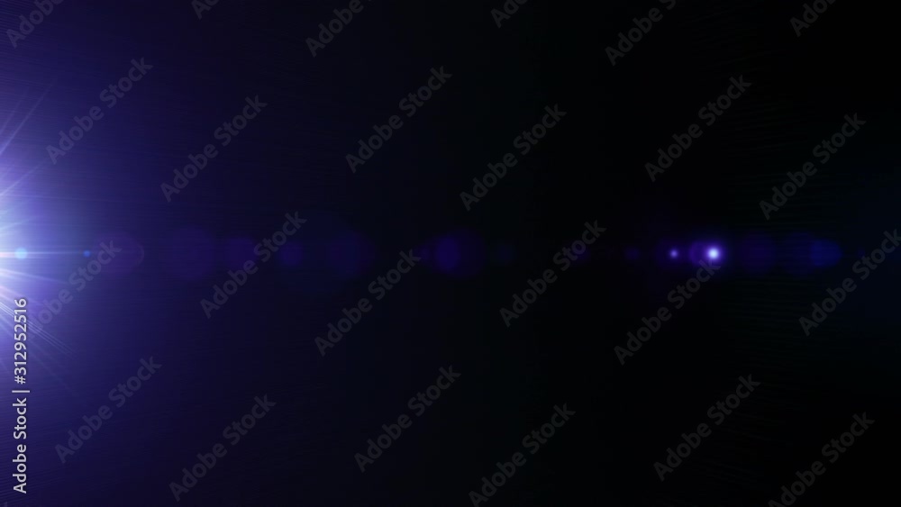 Lens Flares, flashes and particles. Blue. Set of 7 lens flares with ...