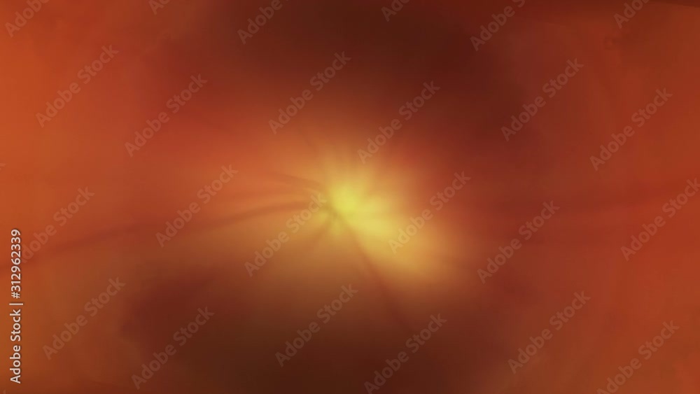 Galaxies. Inside human eye. Blue. Zoom in from a blue human eye to a ...