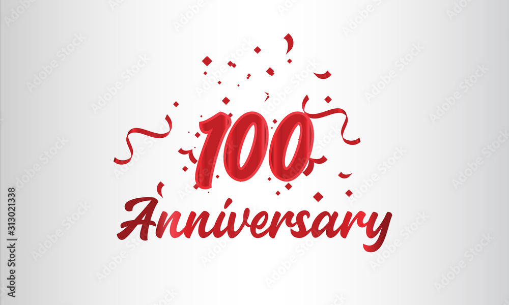 Anniversary celebration background. with the 100th number in gold and ...