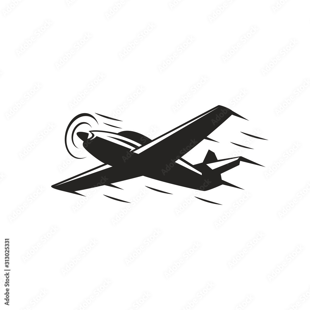 Vintage plane logo. vintage, plane, logo, aeroplane, air, aircraft ...