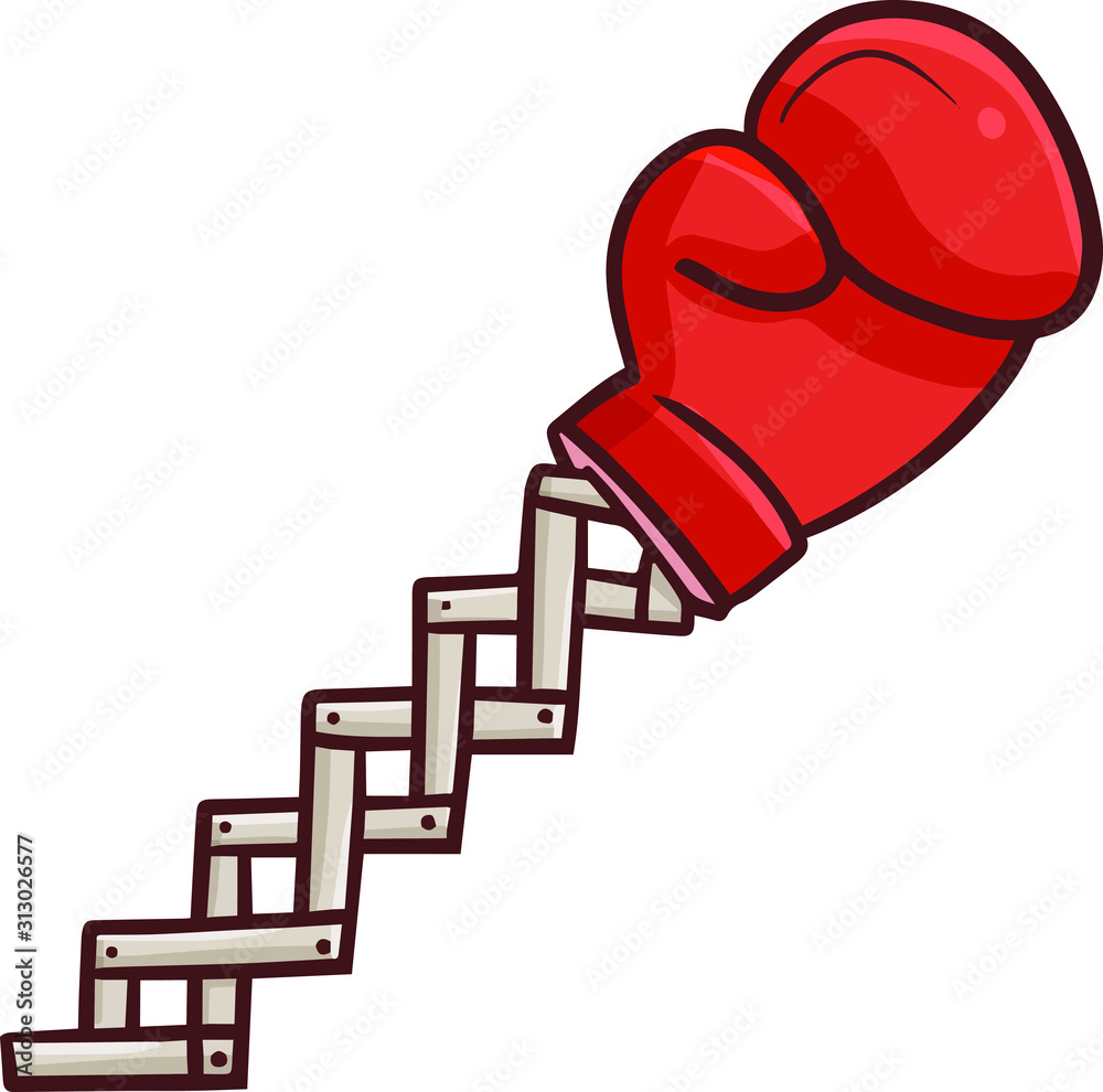 Boxing Glove Spring Cartoon