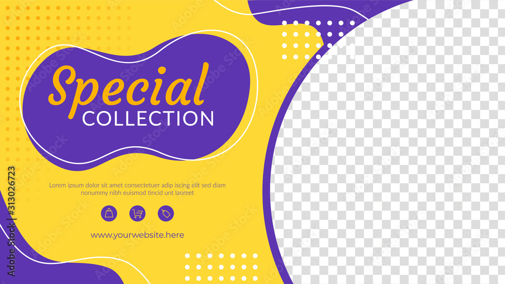 Special collection banner template. Promotion sale banner for website ...