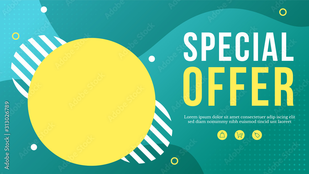 Special offer banner template. Promotion sale banner for website, flyer ...