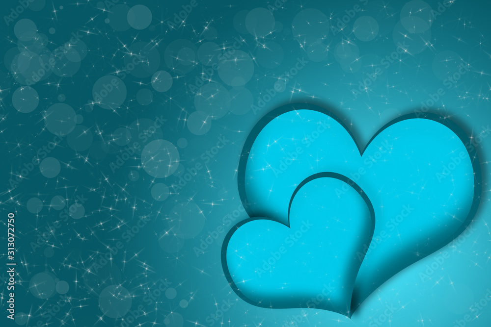 Corazones Azules De Amor