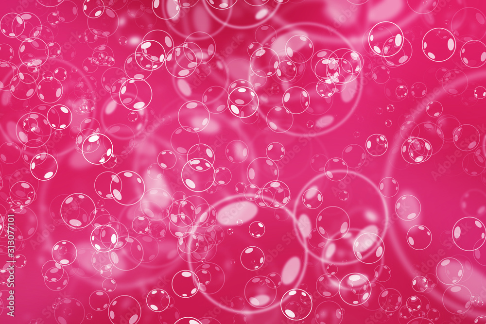 Borde De Esquina Con Burbujas Rosas