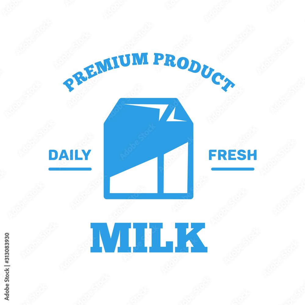 Milk logo vector for your fresh milk product or business. Logo for ...