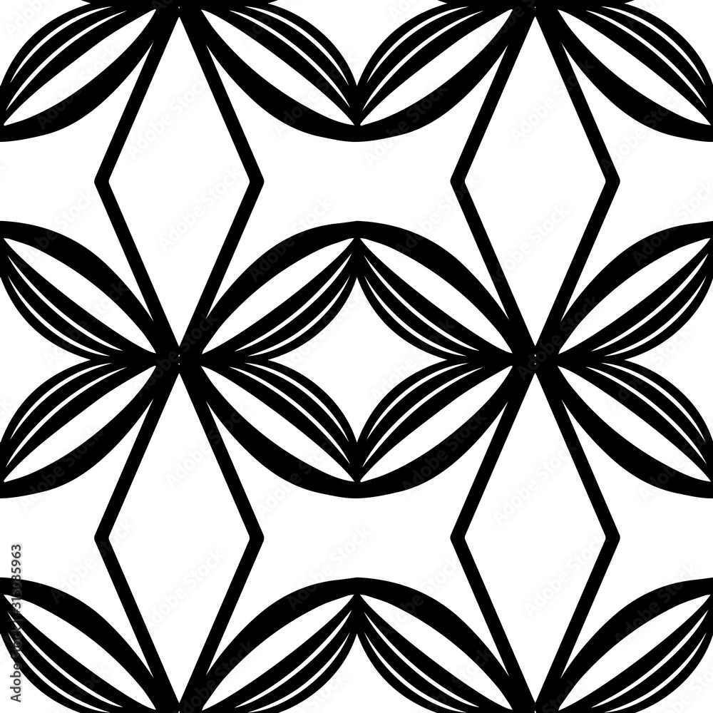 Modern Transparent Geometric Pattern Overlay vector seamless pattern ...