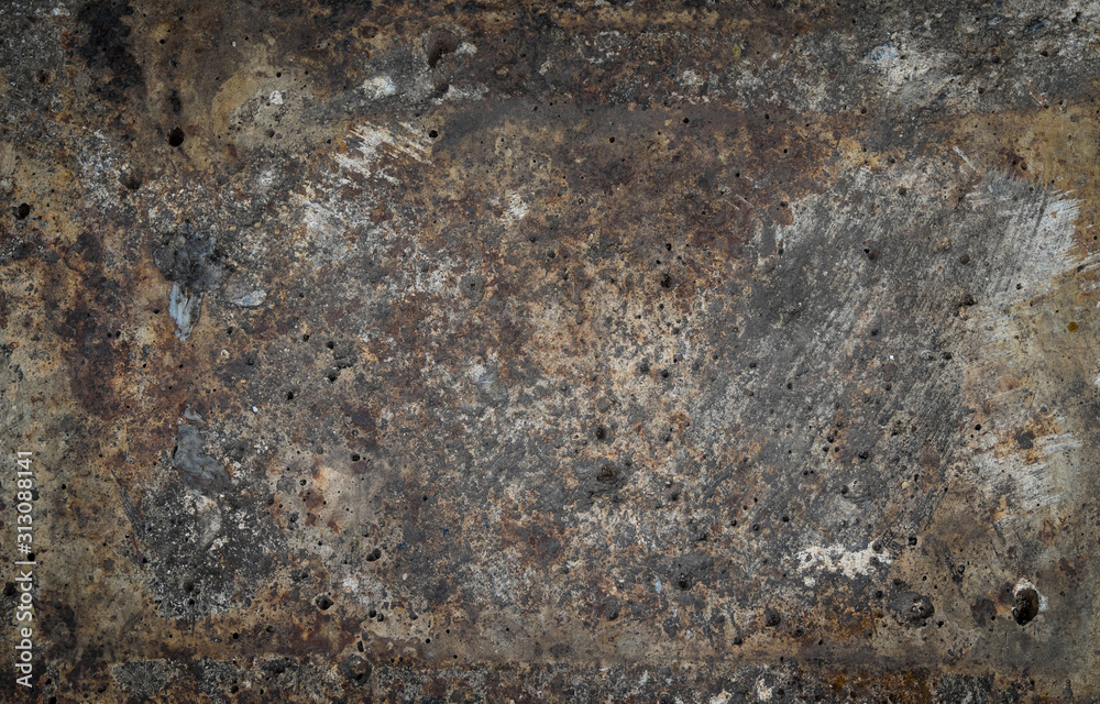 Rusty grey metal texture background Stock Photo | Adobe Stock