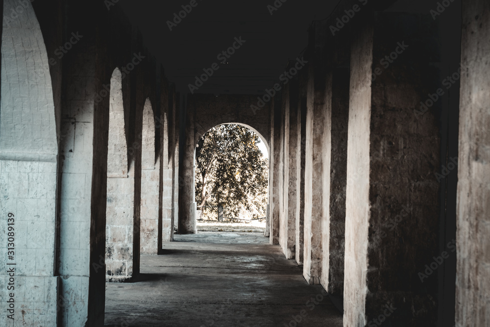 Old Building Facade stone Columns,Iconic Historical Landmarks of ...