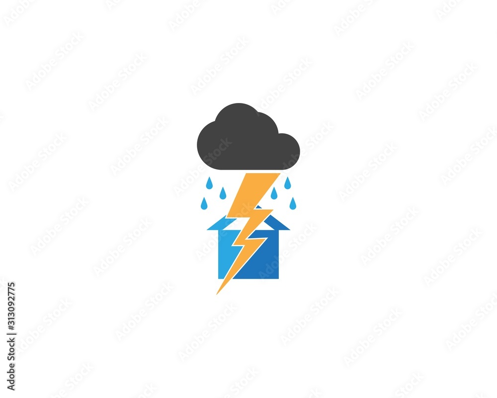 Disaster recovery logo vector illustration Stock Vector | Adobe Stock