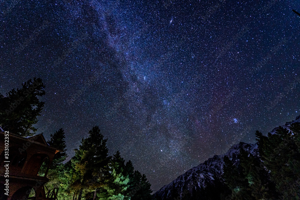 Starry night in Fairy Meadows Stock Photo | Adobe Stock