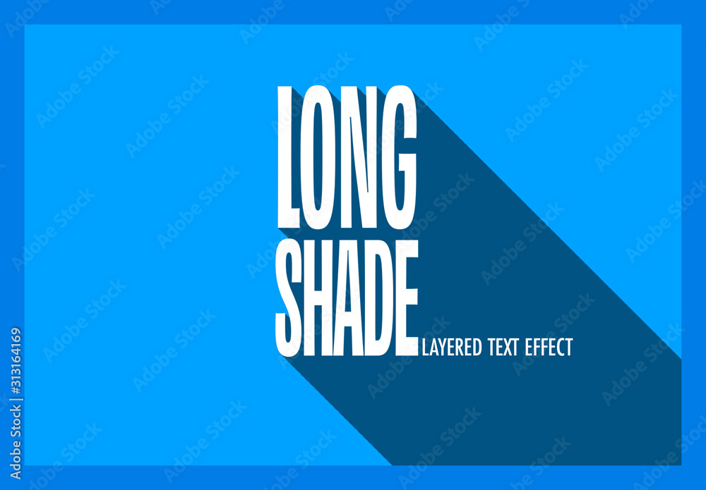 Text Effect with Long Shadow Stock Template | Adobe Stock