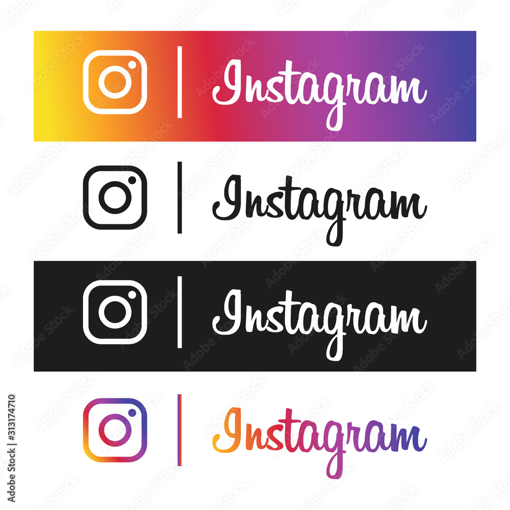 Instagram Logotype Camera Icon New Colourful Logo On Pc Screen 