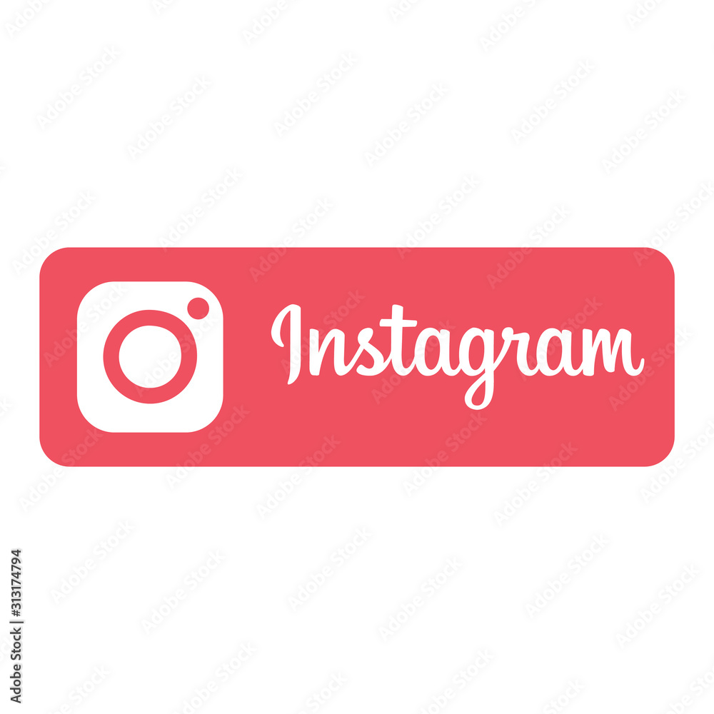 Instagram logotype camera icon, new colourful logo on pc screen ...