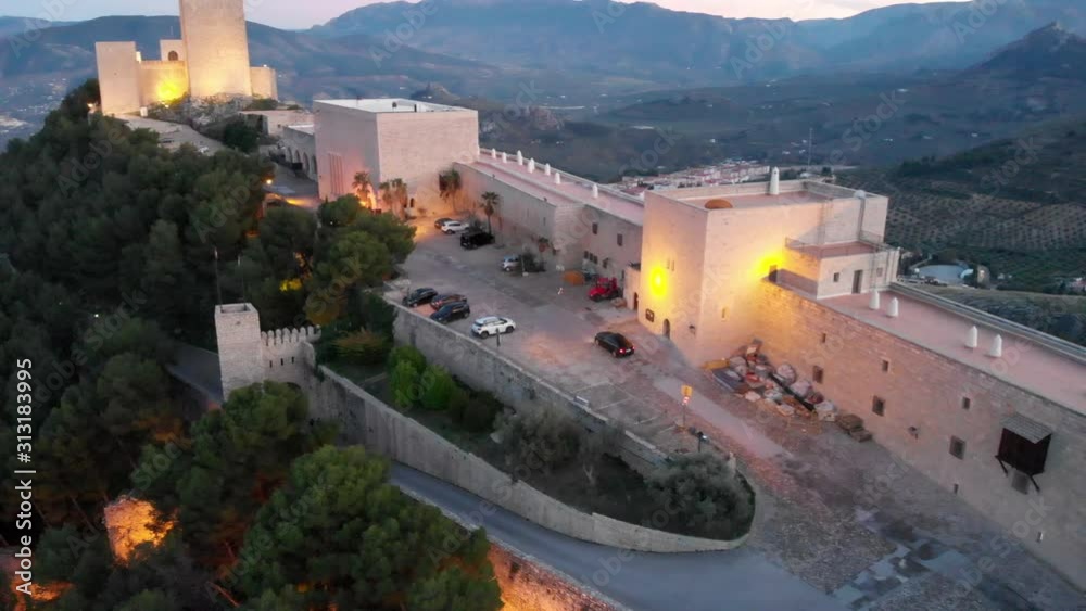 Jaen's Castle Saint Catalina Castle Spain shoot with a drone at 4k ...