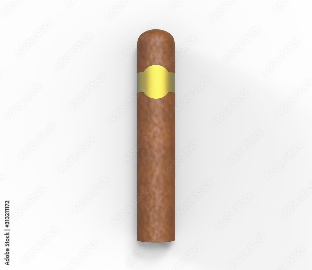 Blank cigar template for mock up, 3d render illustration. Stock ...
