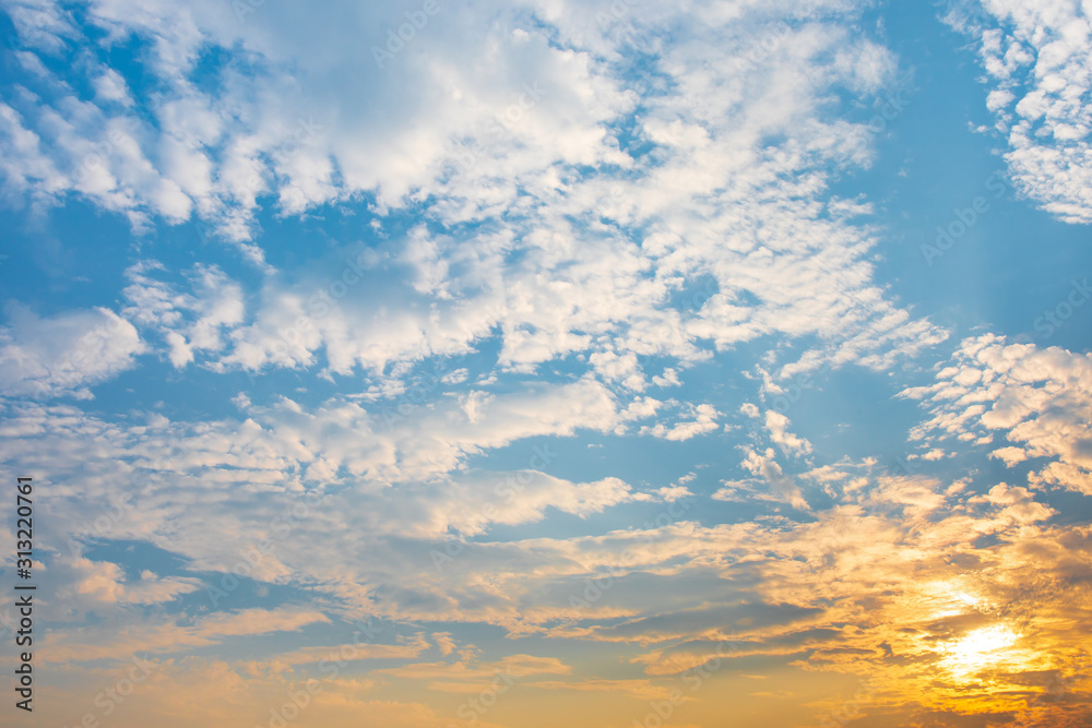 Yellow Sunset Sky