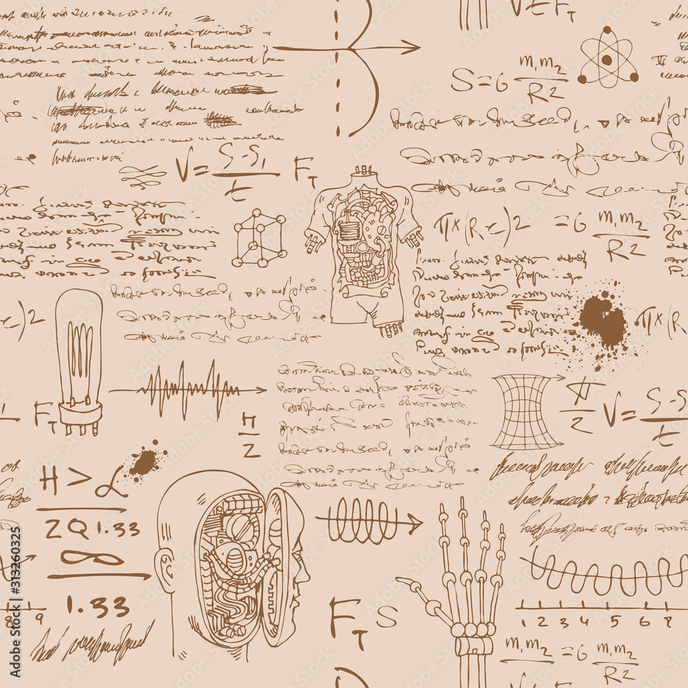 vector image of a seamless texture background in the style of sketches ...