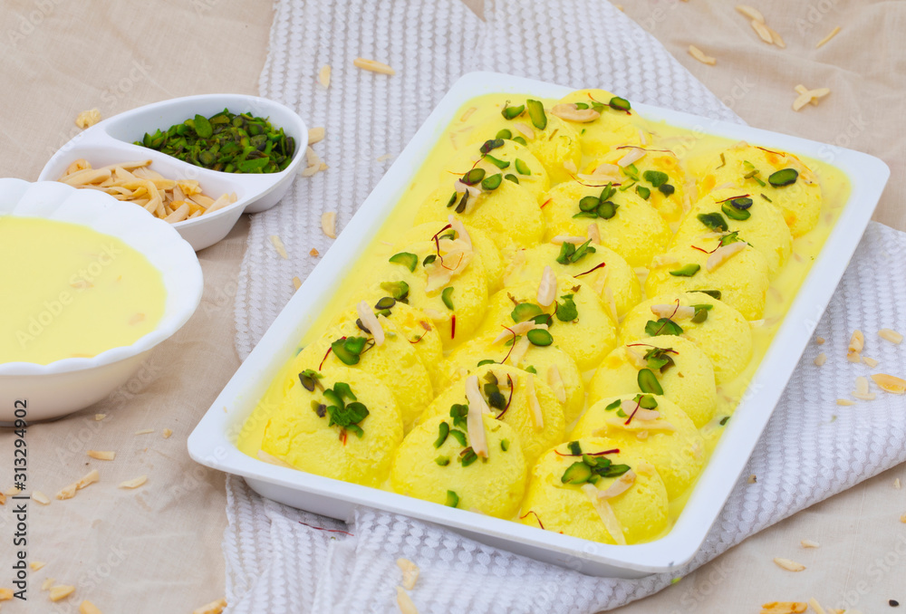 Indian Traditional Special Dessert Ras Malai Also Know as Rasmalai or ...