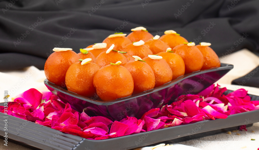 Indian Popular Dessert Gulab Jamun Also know as kala Jamun or Kalajam ...