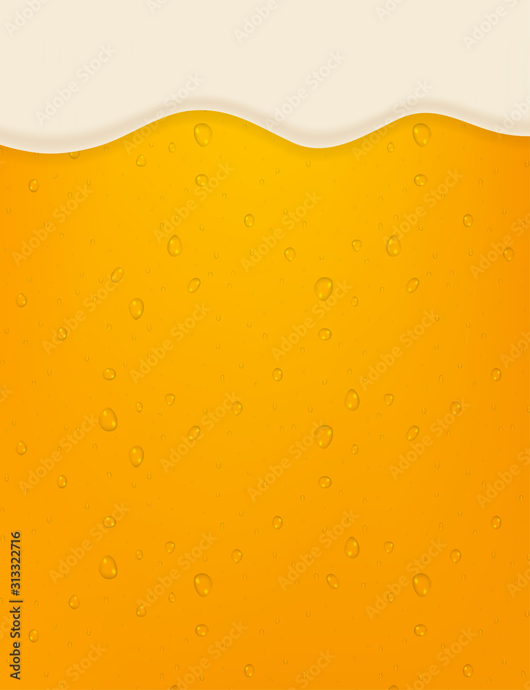 lager beer background. Beer in the high magnification. Vector stock ...
