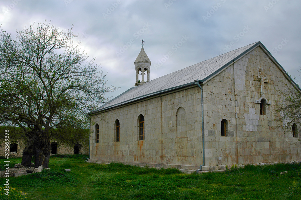 Basilica Surb Grigoris (was build in 1858 of white felsites). Amaras ...