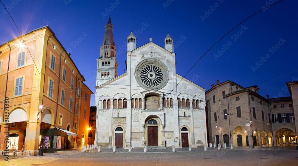 Modena - The west facade of Duomo (Cattedrale Metropolitana di Santa ...