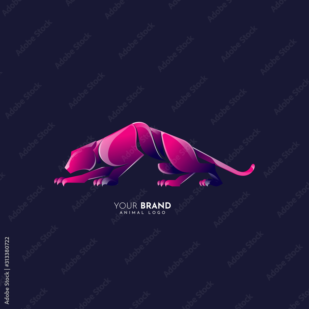 panther logo Stock Illustration | Adobe Stock