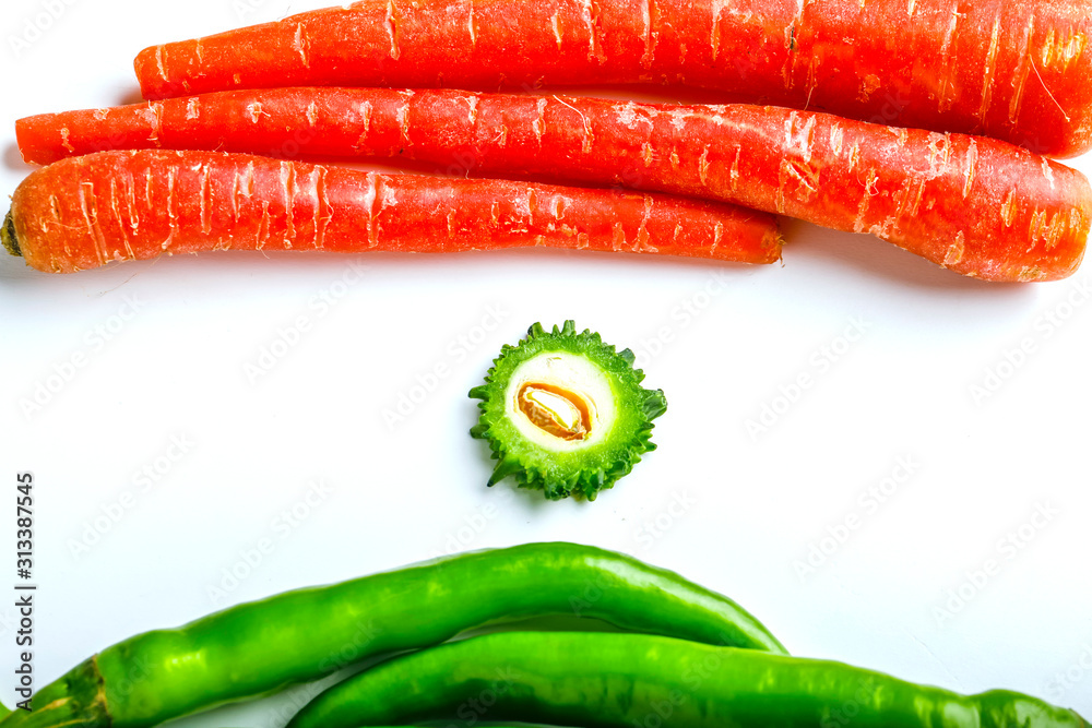 Concept for Indian Independence day and republic day,vegetable arrange ...