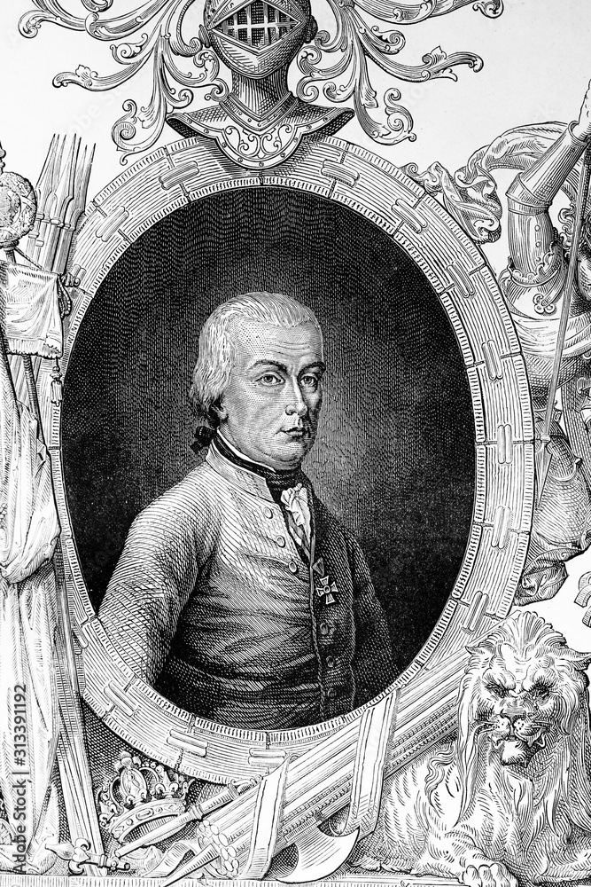 Michael Von Melas, general of Austrian army. 1729-1806. Napoleonic wars ...