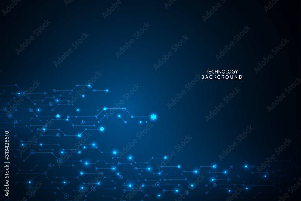 Abstract technology background Hi-tech communication concept futuristic ...