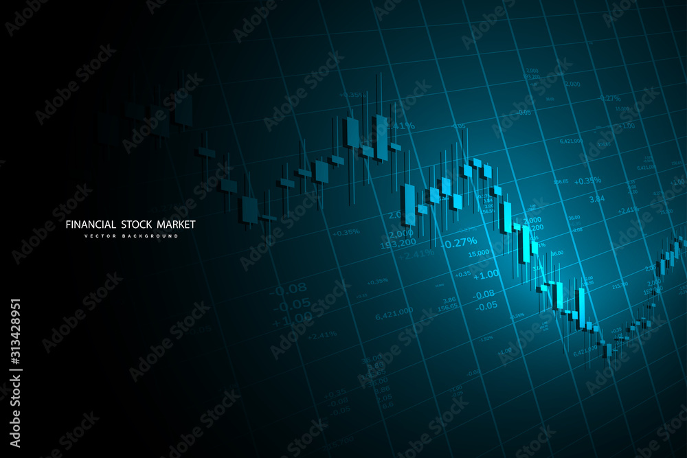 Stock market or forex trading graph in graphic concept suitable for ...