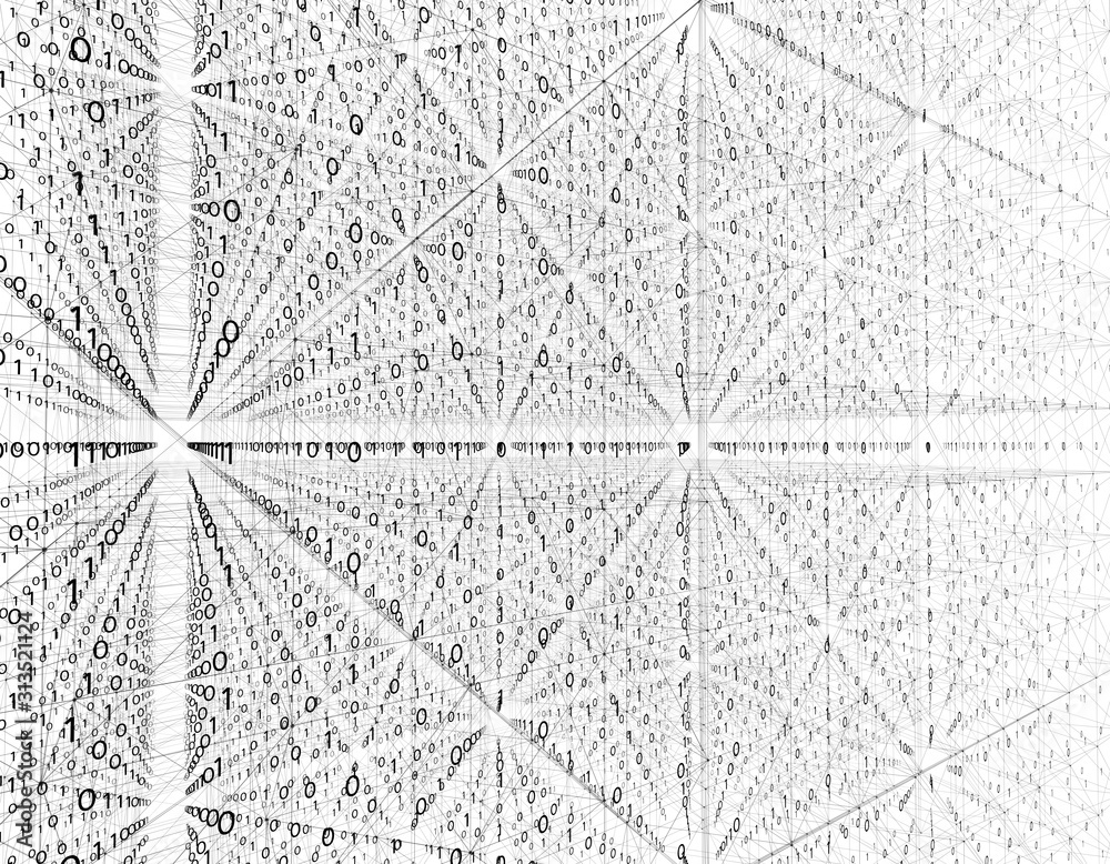 Data Network Technology, Digital Array and Internet Data Information ...