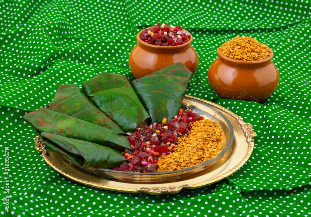 Indian Traditional Mouth Freshener Sweet Paan Also Known as Masala Paan ...