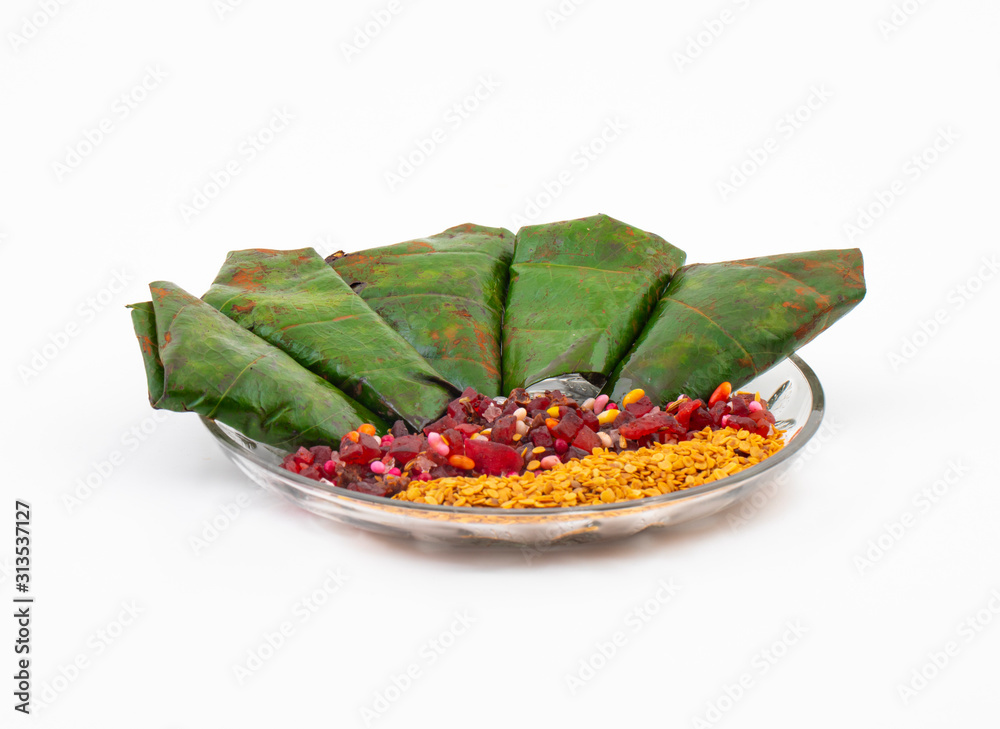 Indian Traditional Mouth Freshener Sweet Paan Also Known as Masala Paan ...