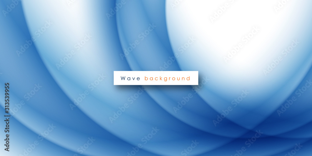 Blue curve abstract background vector illustration Stock Vector | Adobe ...