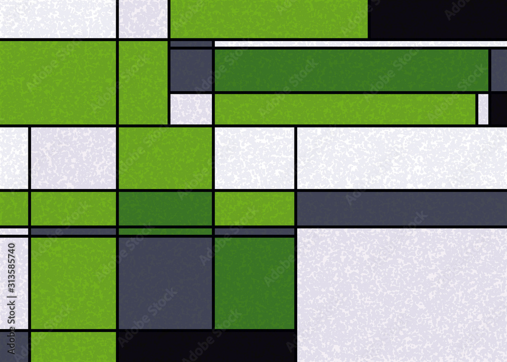 Piet Mondrian Style Computational Generative Art background ...