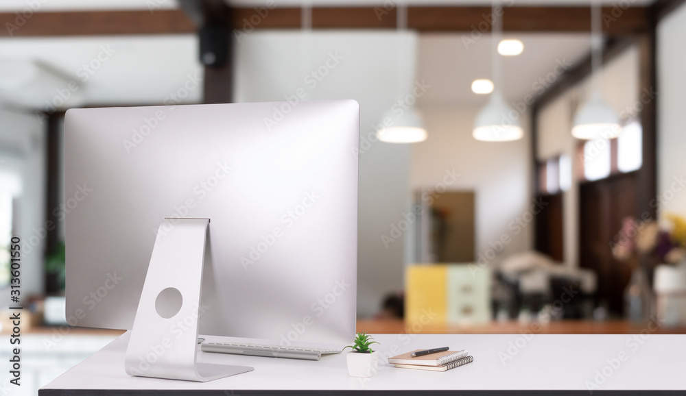 laptop monitor digital pc desk Workspace Keyboard,blank screen coffee ...