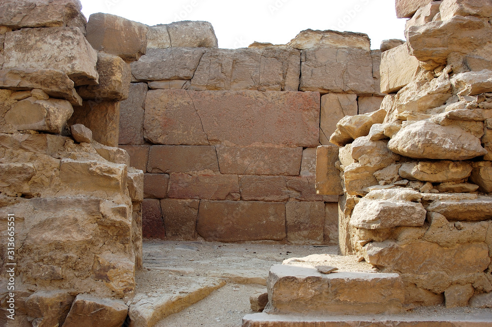 Abandoned ancient Egyptian remains on the outskirts of Cairo, Egypt ...