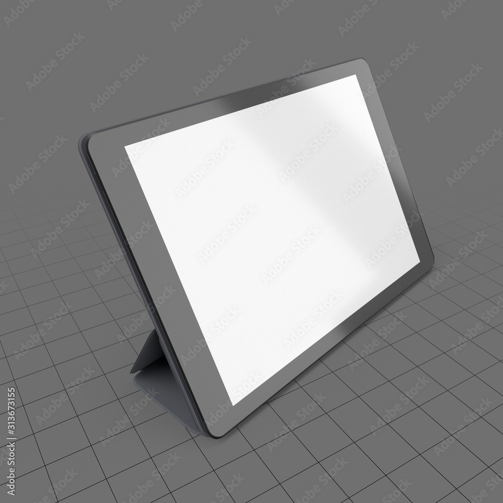 Digital tablet with case 2 Stock 3D asset | Adobe Stock